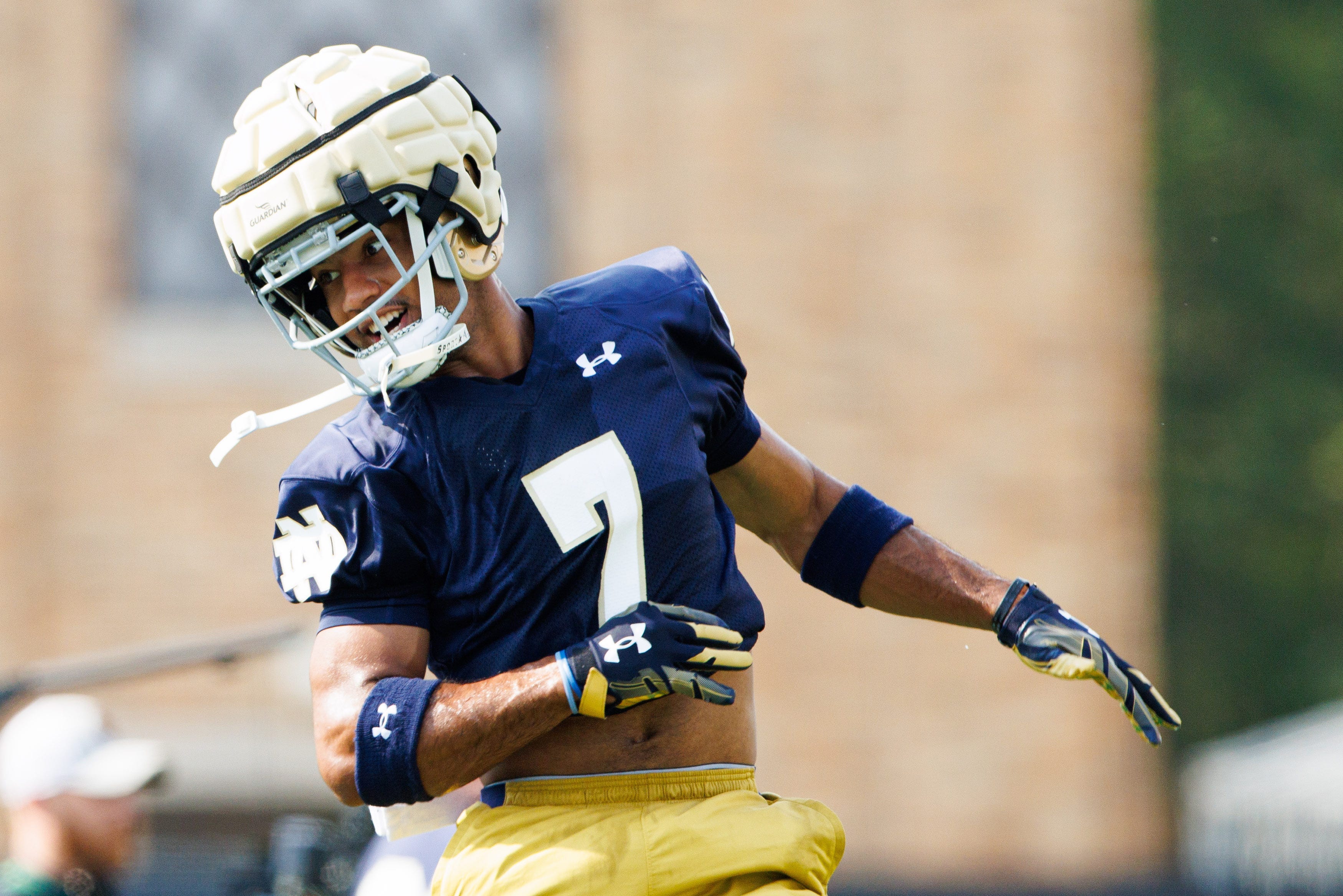 Notre Dame football coach Marcus Freeman on Jaden Mickey's injury scare ...