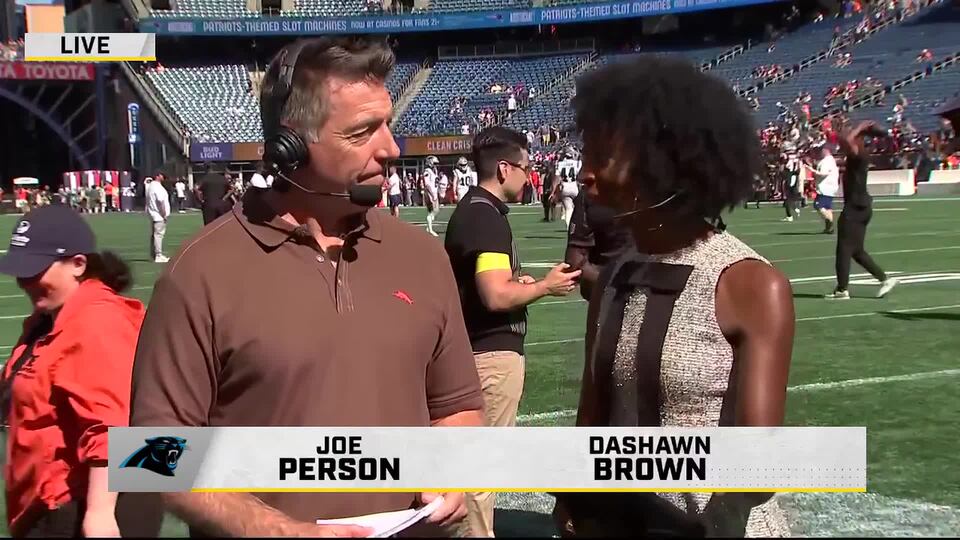 Joe Person from the Athletic live at the game with Channel 9's DaShawn ...