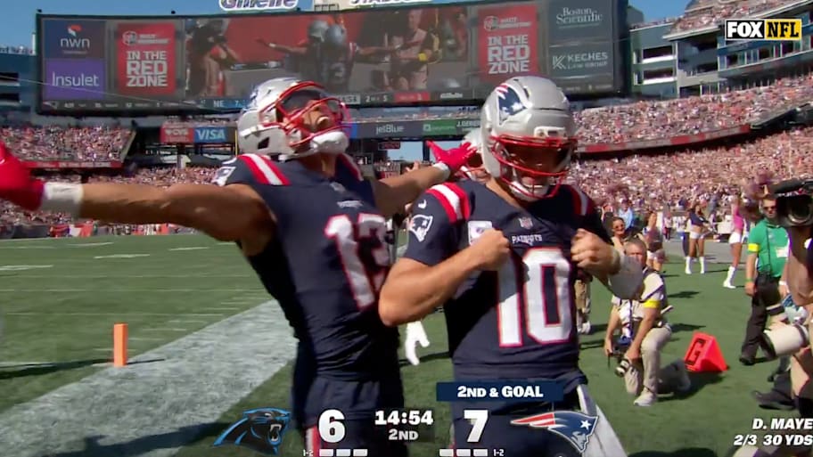 Drake Maye Hits Cam Newton's 'SuperCam' Celebration After Rushing TD vs ...