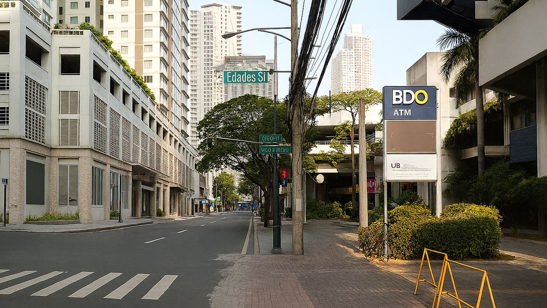 Filipíny – Odpolední atmosféra na Arnaiz Avenue, Makati (4K)