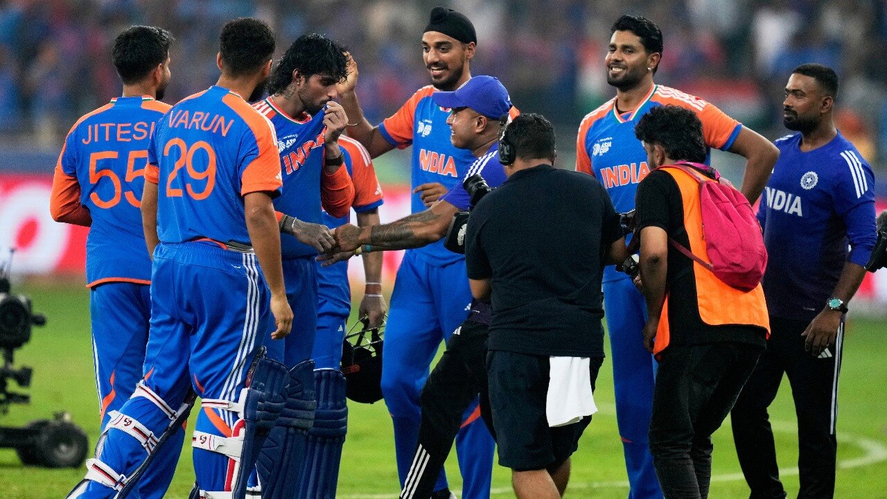 Watch: India celebrate Asia Cup win without trophy on stage in Dubai