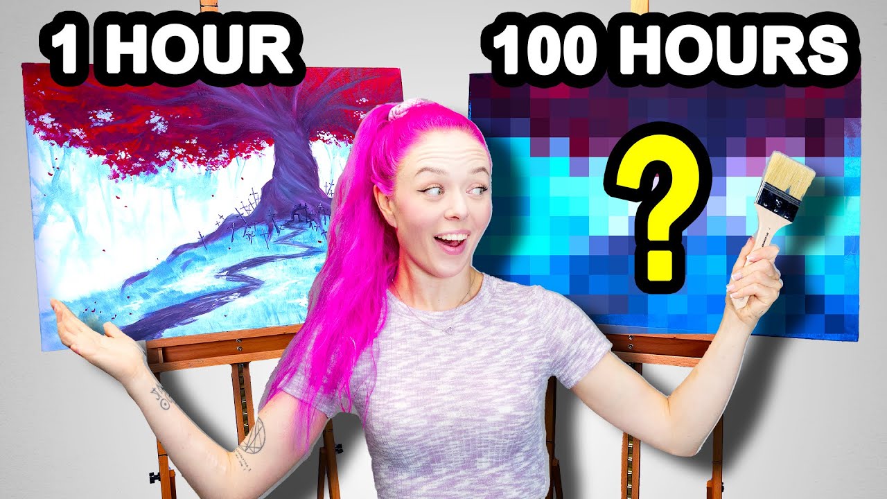 Painting Challenge 1 Hour Vs 10 Hours Vs 100 Hours