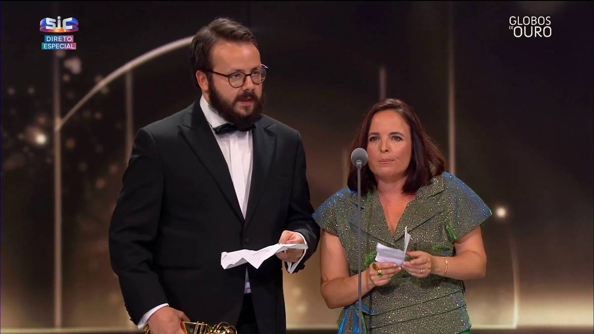 Veja aqui o discurso: Joana Marques e Manuel Cardoso recebem Globo de ...