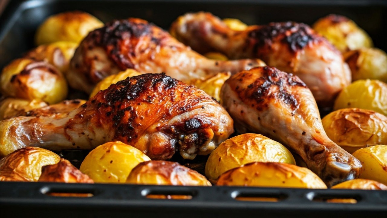 Receta de Pollo al Horno con Patatas que Te Encantará