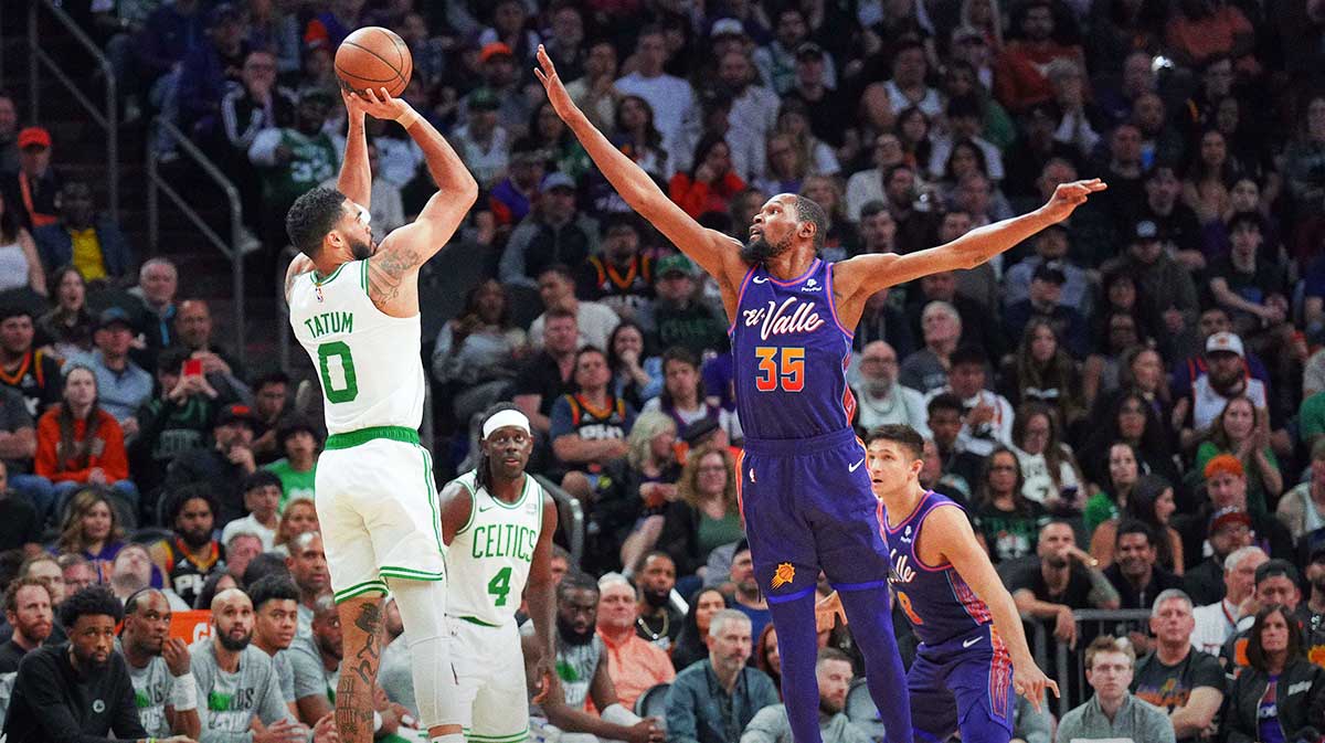 Kevin Durant’s ‘insane’ reaction to Celtics star Jayson Tatum’s workout ...