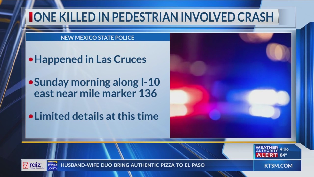 1 dead in crash along I-10 in Las Cruces