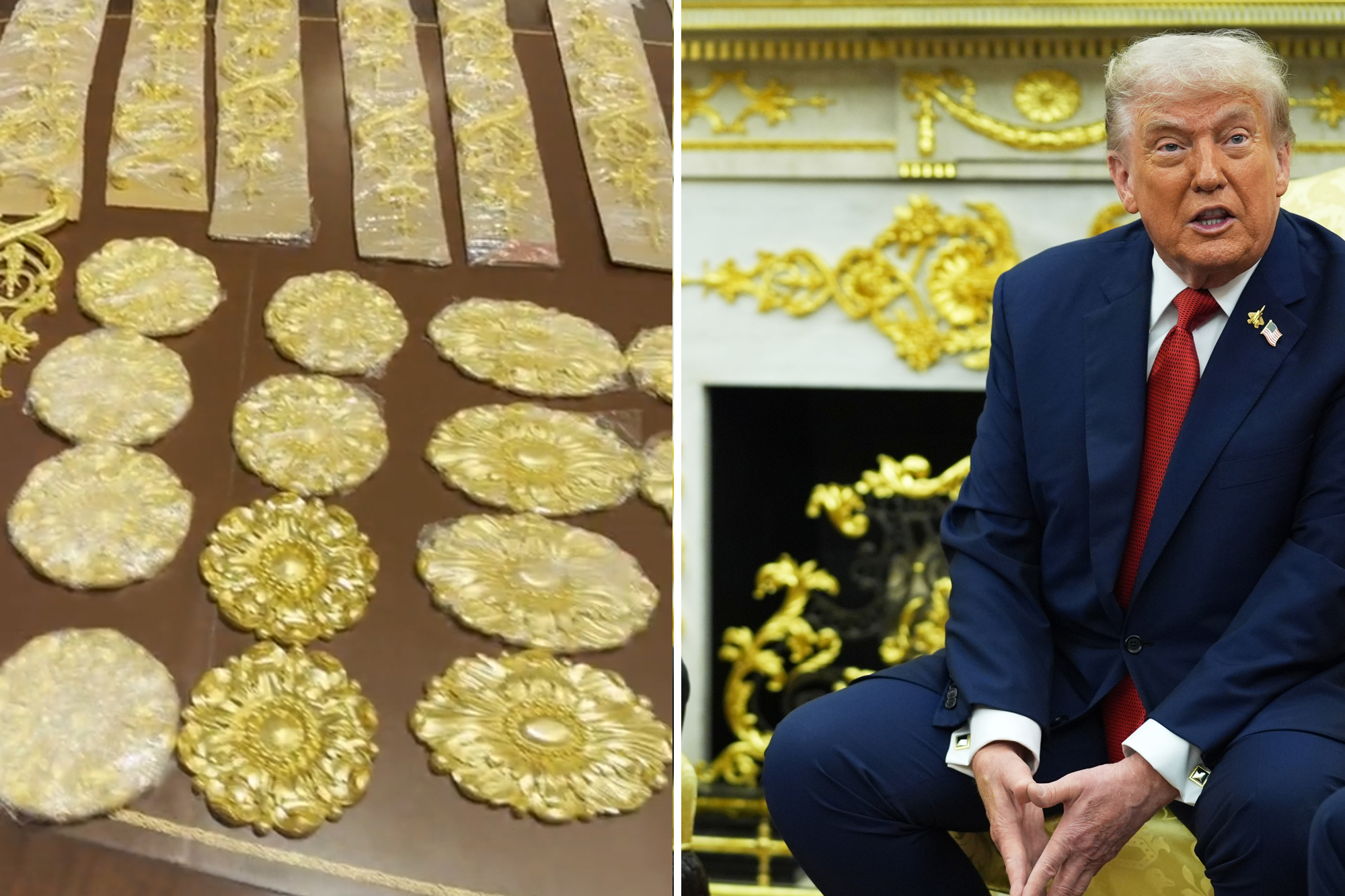 President Trump shows off new White House bling in social media video: ‘Best Oval Office ever’