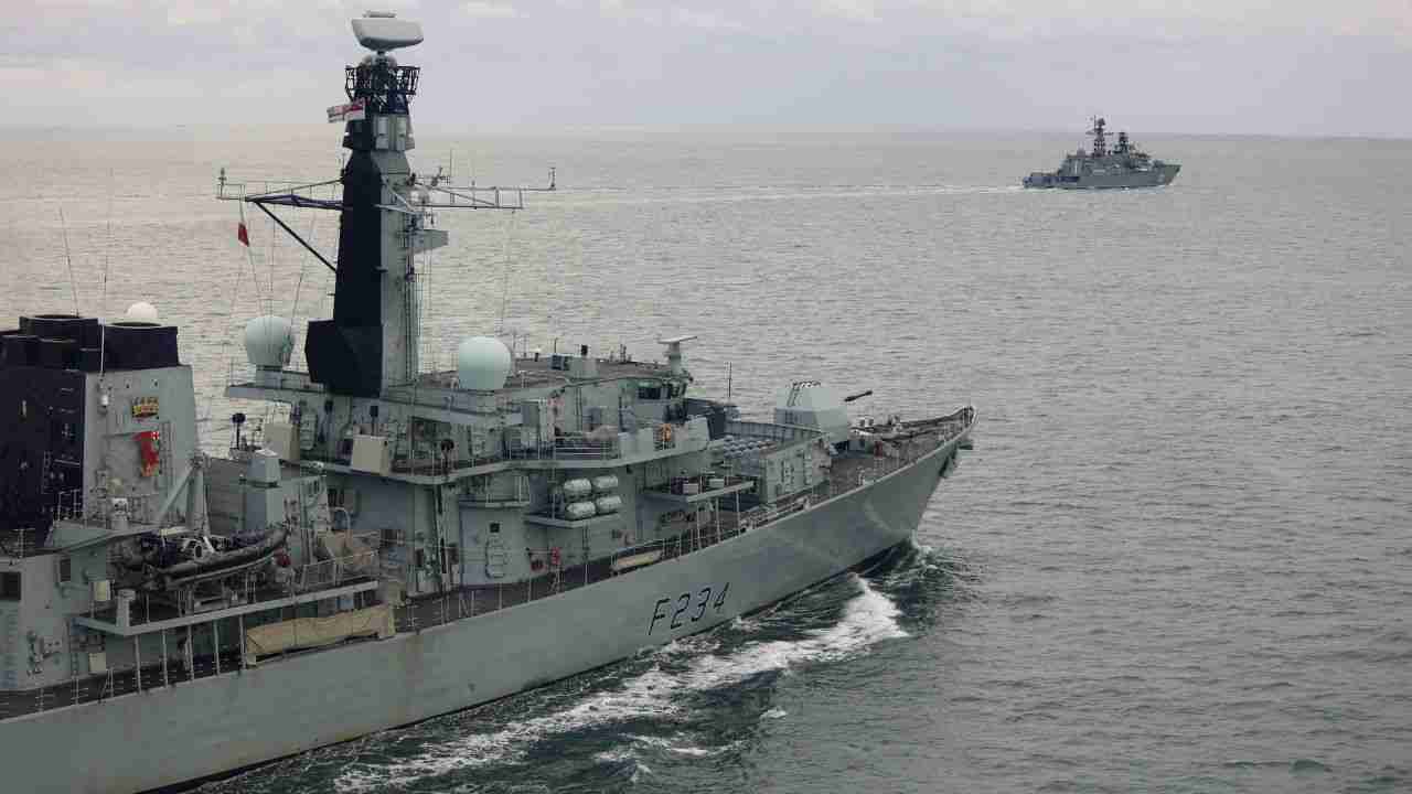 Royal Navy monitors Russian ships during NATO joint operation in the ...