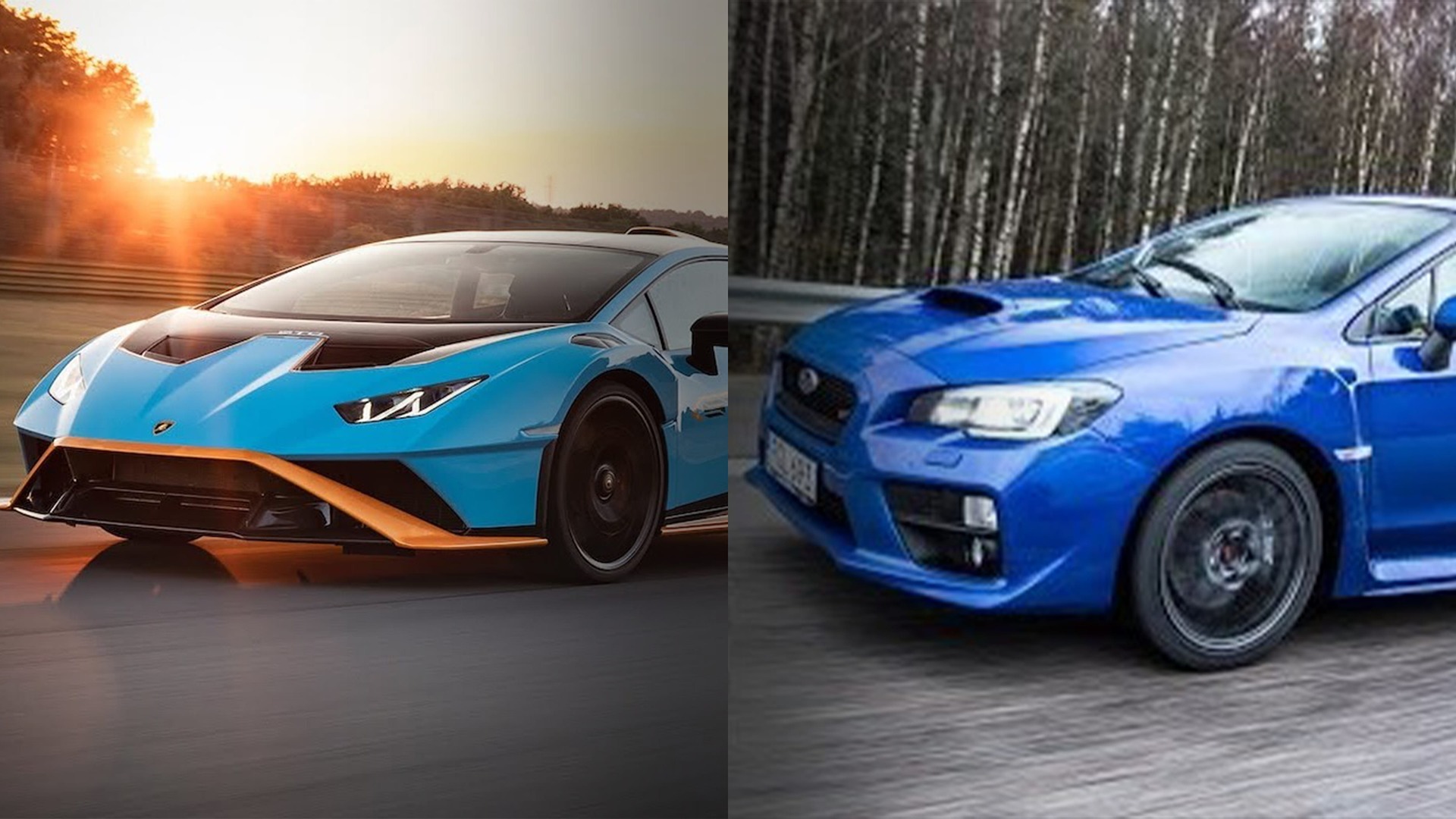 Lamborghini Huracan STO vs Subaru WRX STI