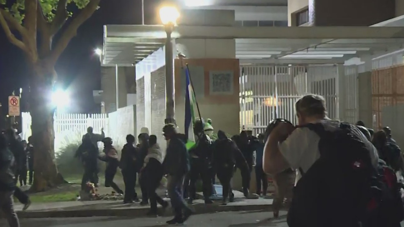 Pepper spray used on small crowd at Portland ICE facility