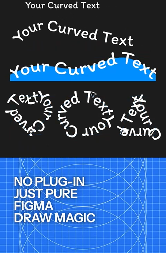 Curve Text Easily in Figma | Brush Stroke Hack