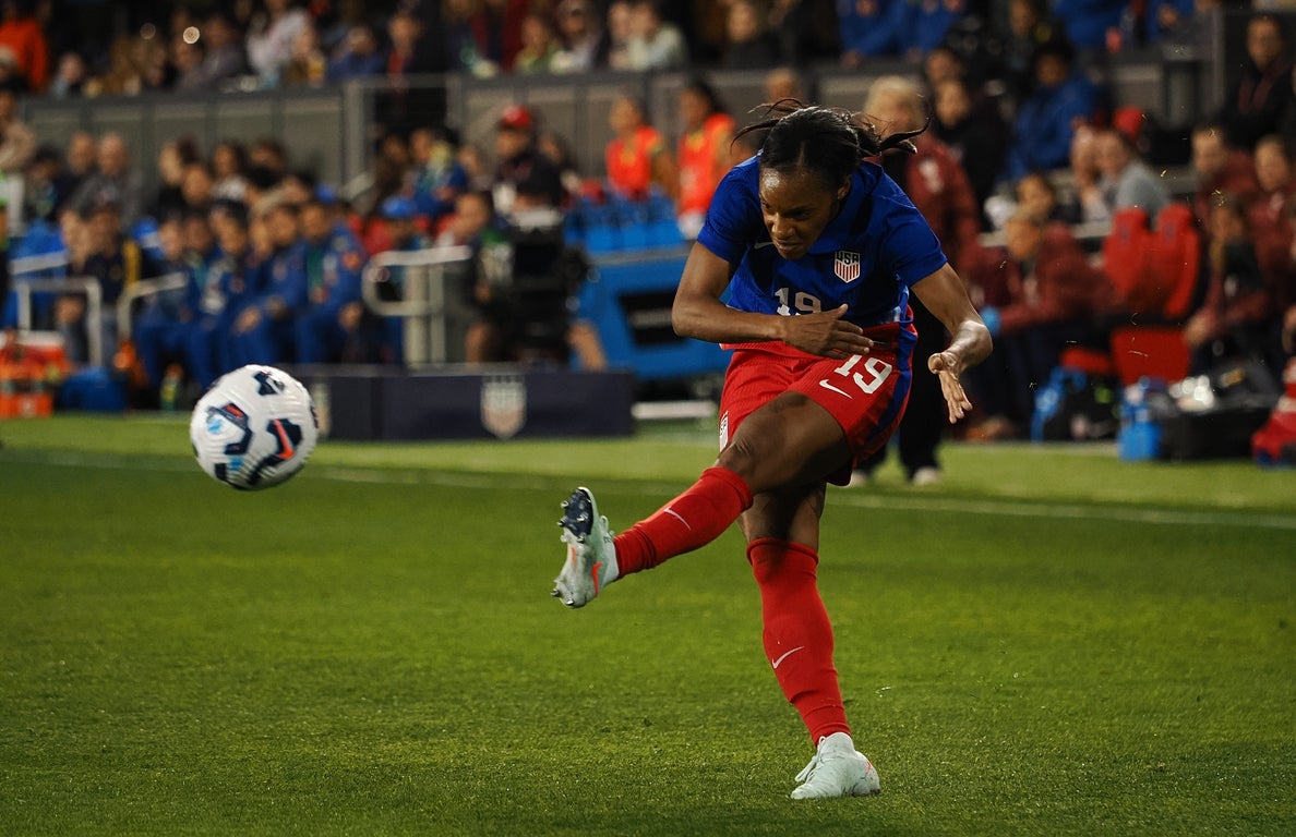 Stunning photos highlight US soccer star and SI swimsuit model Crystal Dunn