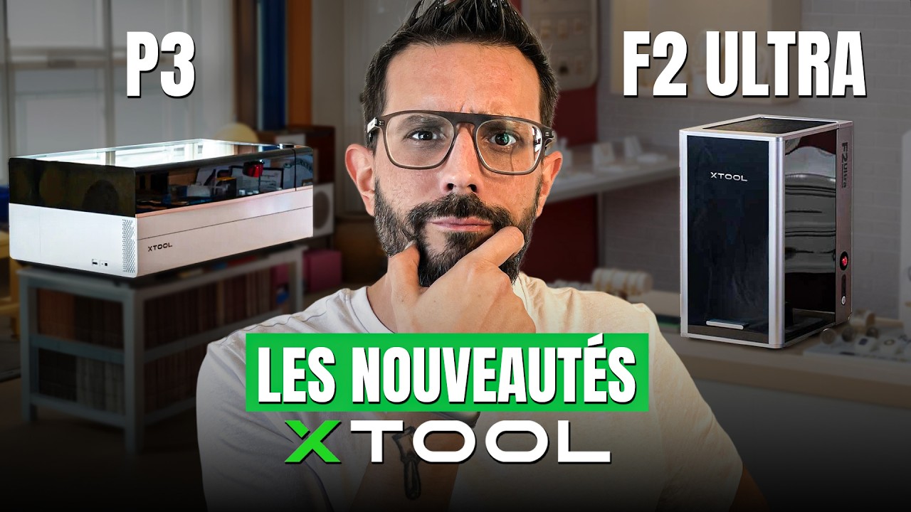 XTool Frappe Fort avec le P3 & F2 Ultra – Nouveautés Laser