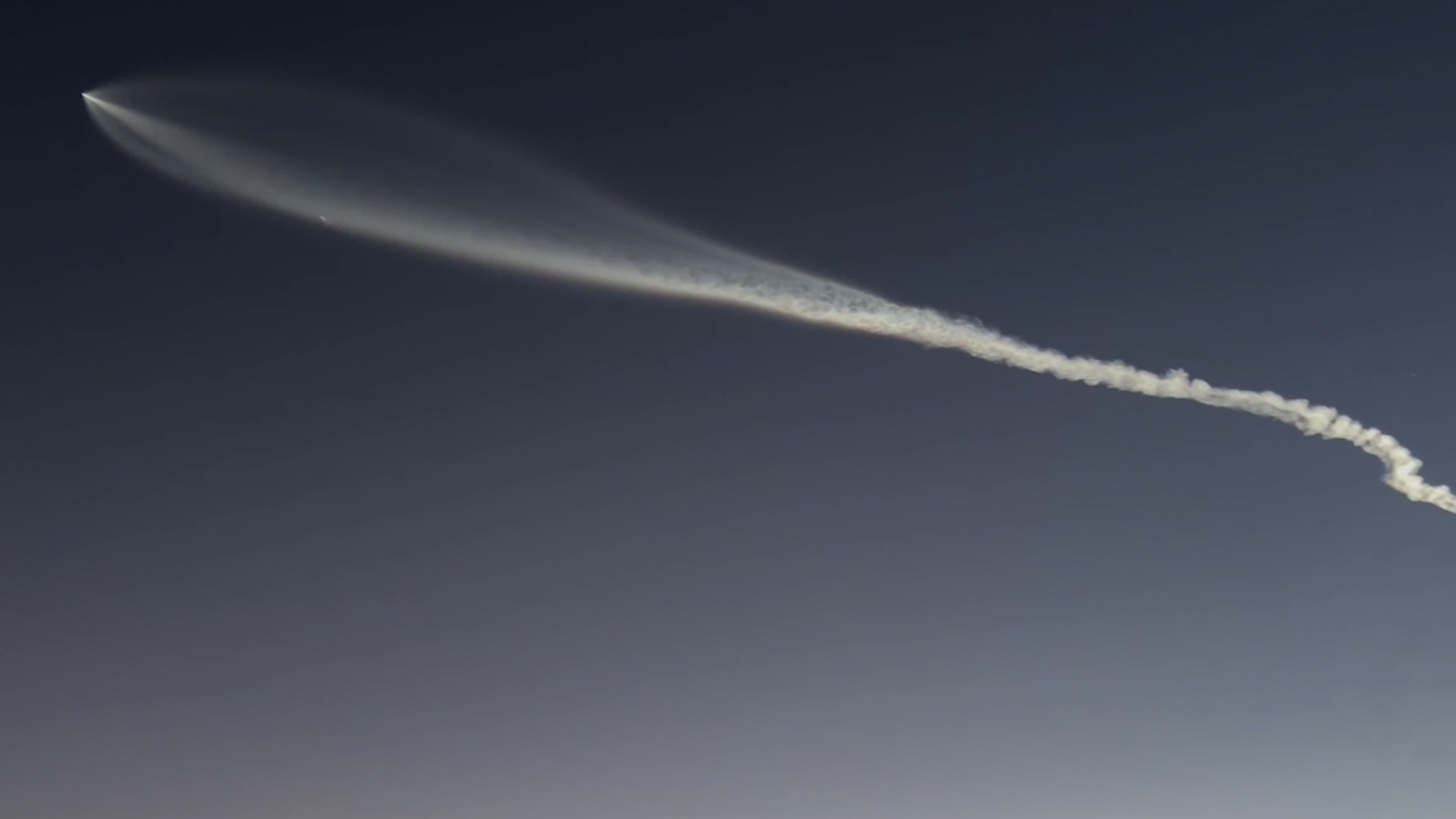 SpaceX rocket produces illuminated exhaust plume seen across SoCal