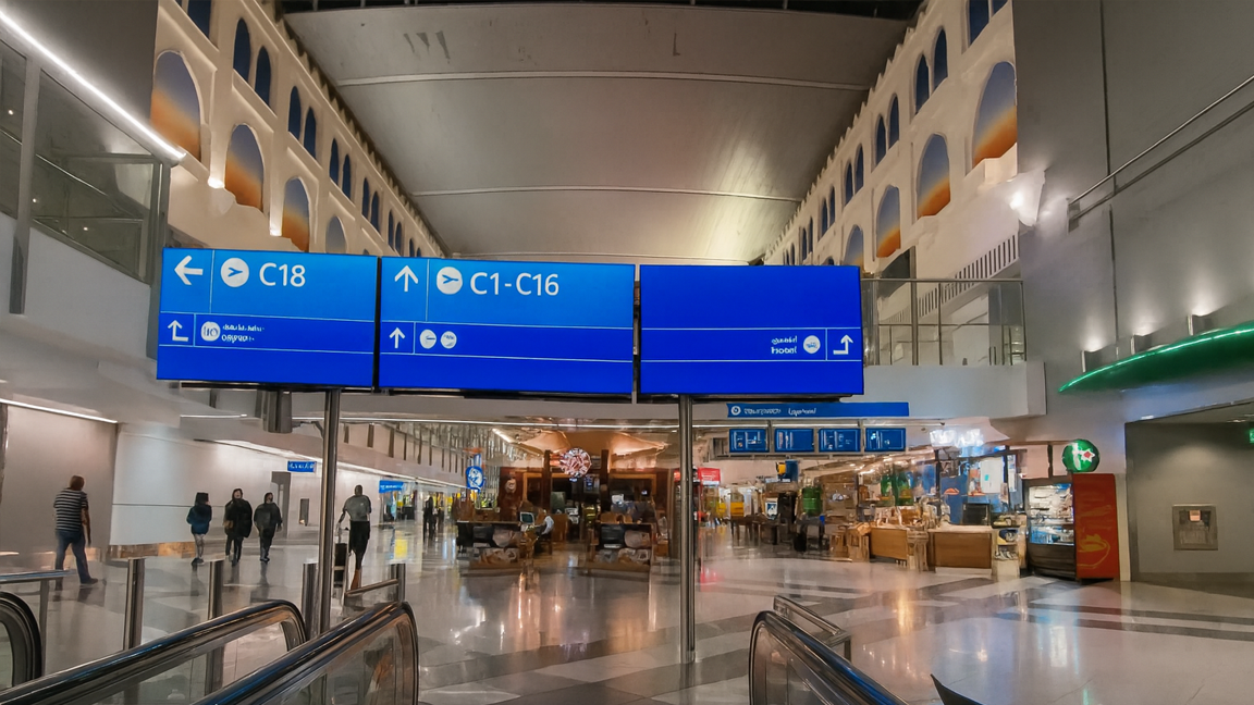 Walking Tour Inside Dubai International Airport (DXB), UAE (4K)