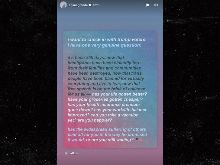 Ariana Grande Calls Out Trump Supporters in Fiery Instagram Post