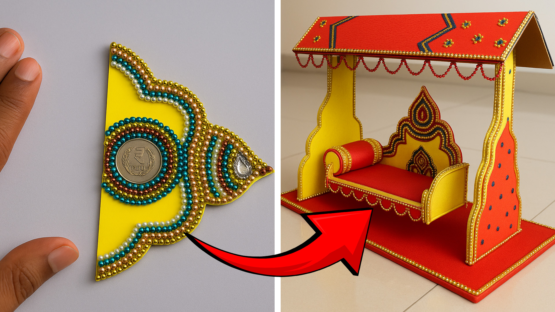 DIY Jhula for Bal Gopal Krishna Swing