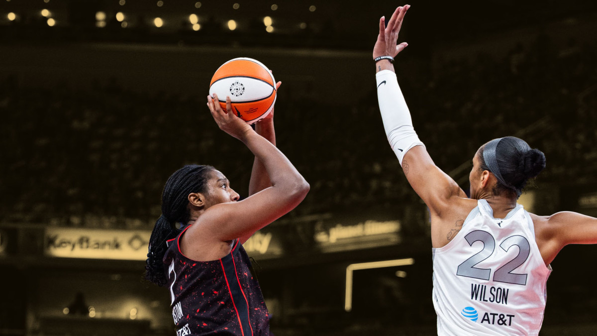 "Aliyah did say I have a special whistle and she shot 13 today" - A'ja ...