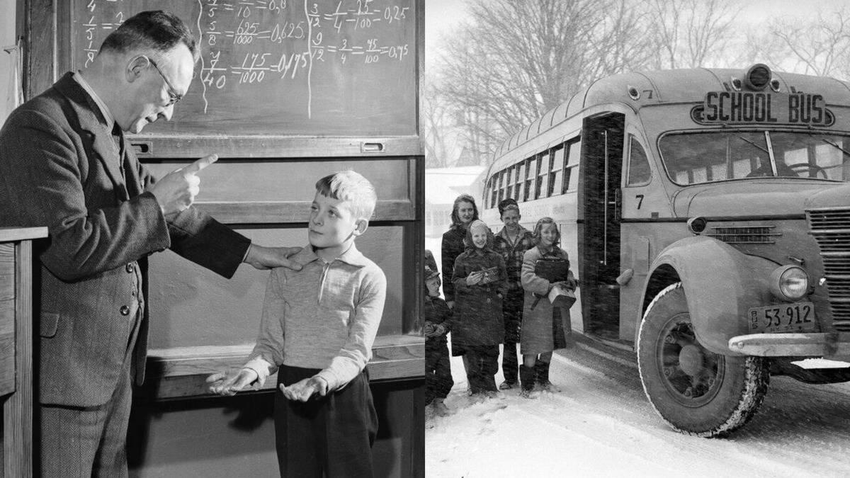 What going to school was like in the '50s