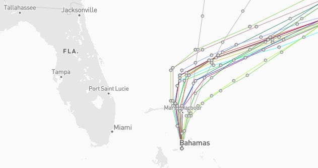 See latest spaghetti models for Tropical Storm Imelda as it moves on ...