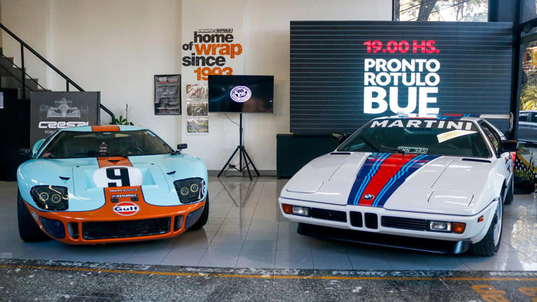 La fiesta de los BMW M1 "Martini" y Ford GT40 "Gulf"
