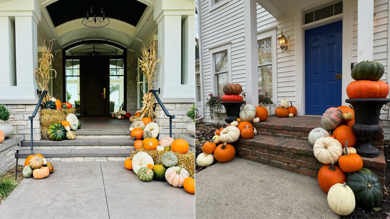 No time for the pumpkin patch? Hire a porch decorator