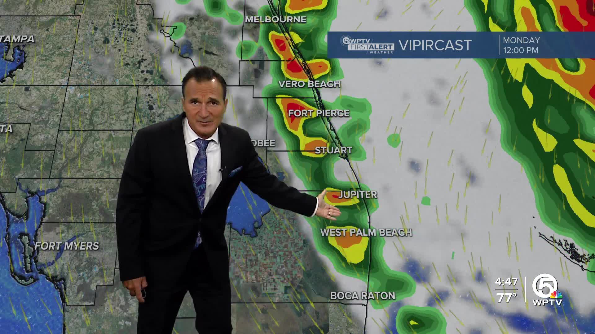 WPTV First Alert Weather Forecast for Morning of Monday, Sept. 29, 2025