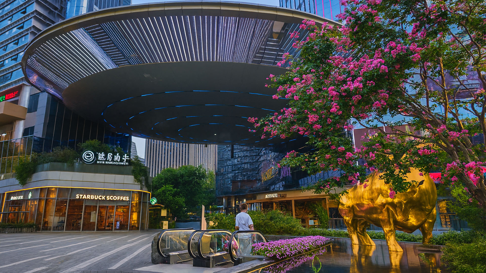 Walking in China Indoor Garden Mall – China 4K