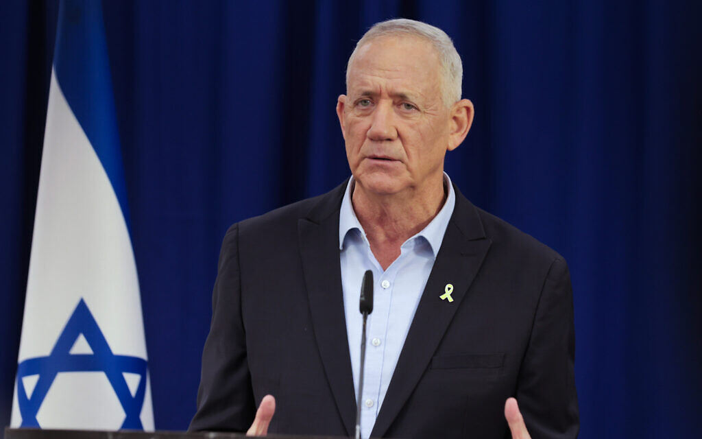 Gantz: Netanyahu using pardon request to distract from Haredi draft ...