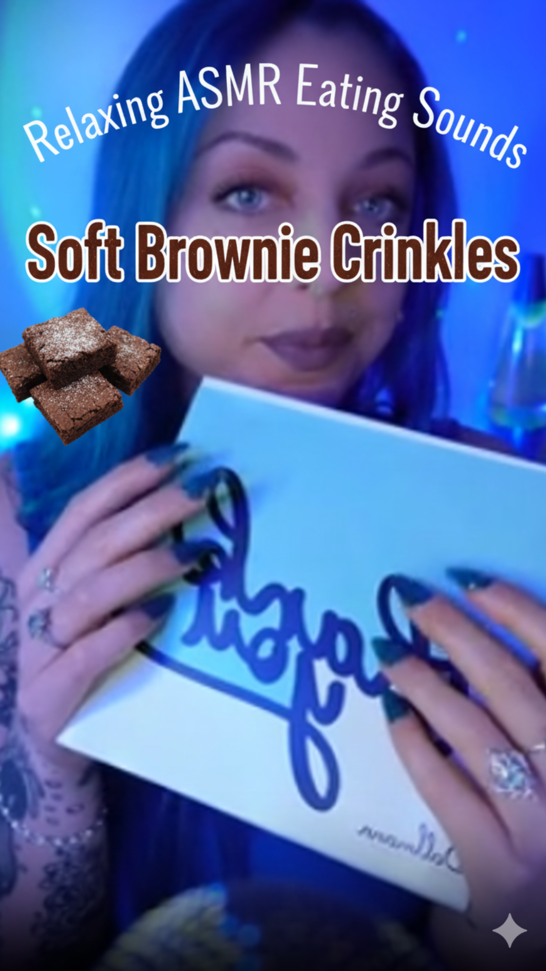 Relaxing ASMR Eating Sounds | Soft Brownie Crinkles