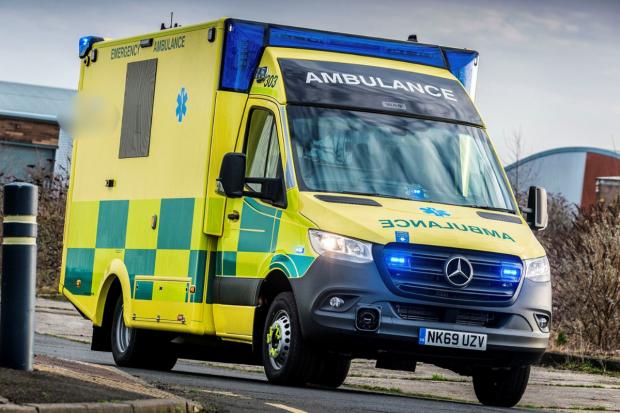 Person hospitalised after road collision