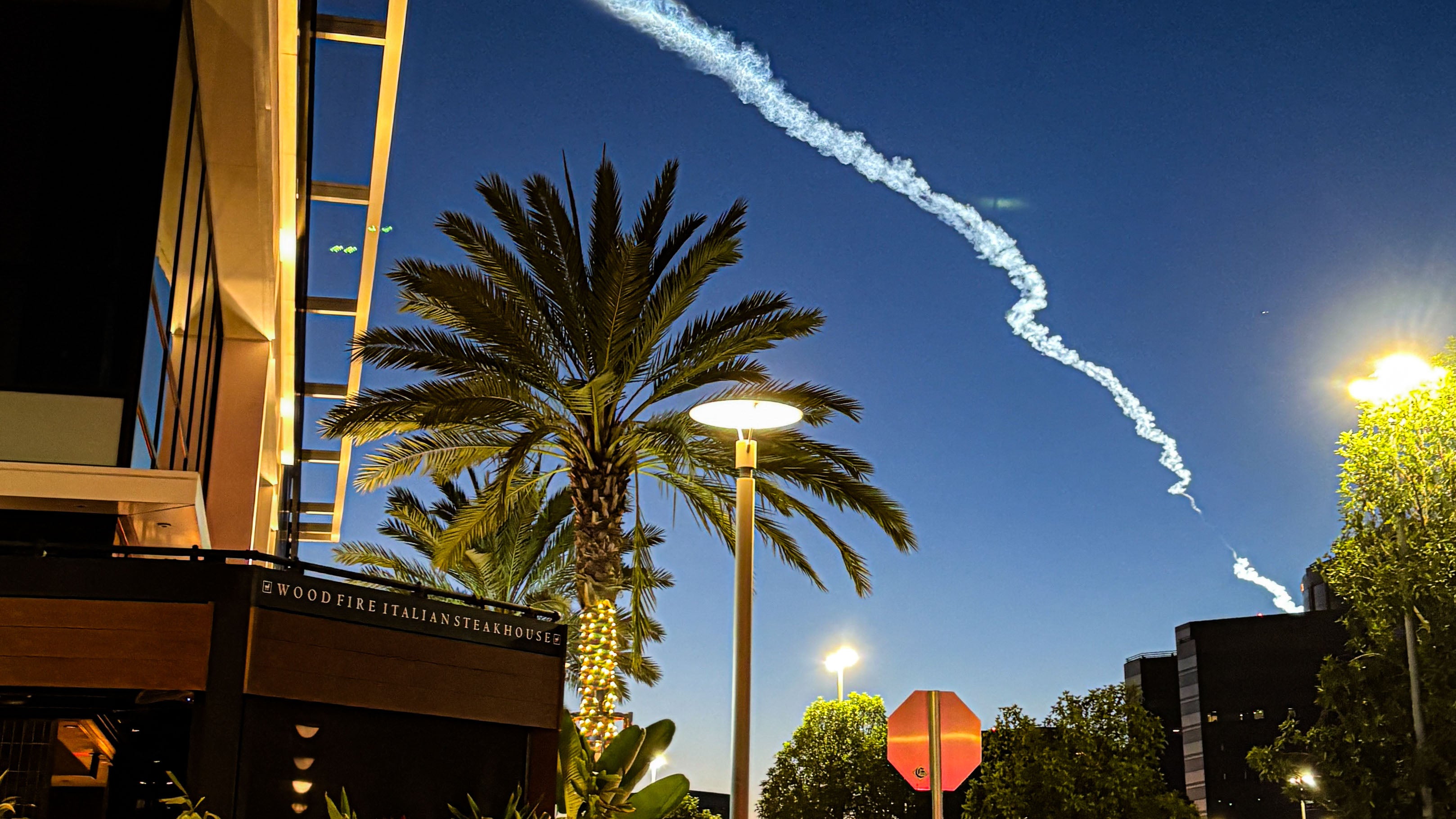 SpaceX Launch Lights Up The Night Sky Over California, Arizona