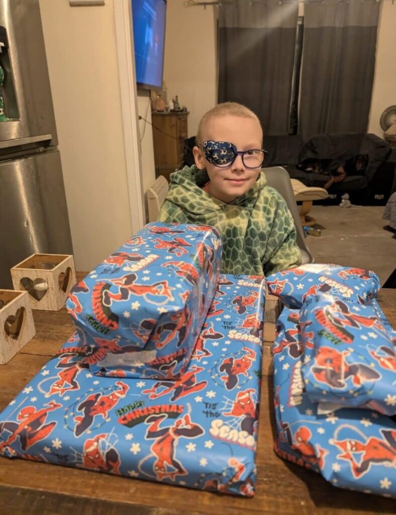 Schoolboy diagnosed with aggressive brain tumour after mum spots lazy eye