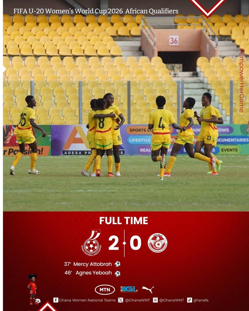 FIFAU20WCQ:Black Princesses Cruise Past Tunisia to Reach Next Round