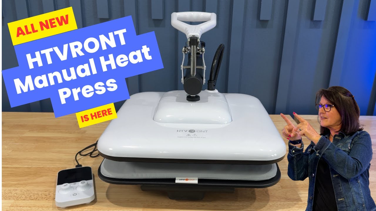 NEW HTVRONT Manual Heat Press – Unboxing & First Project