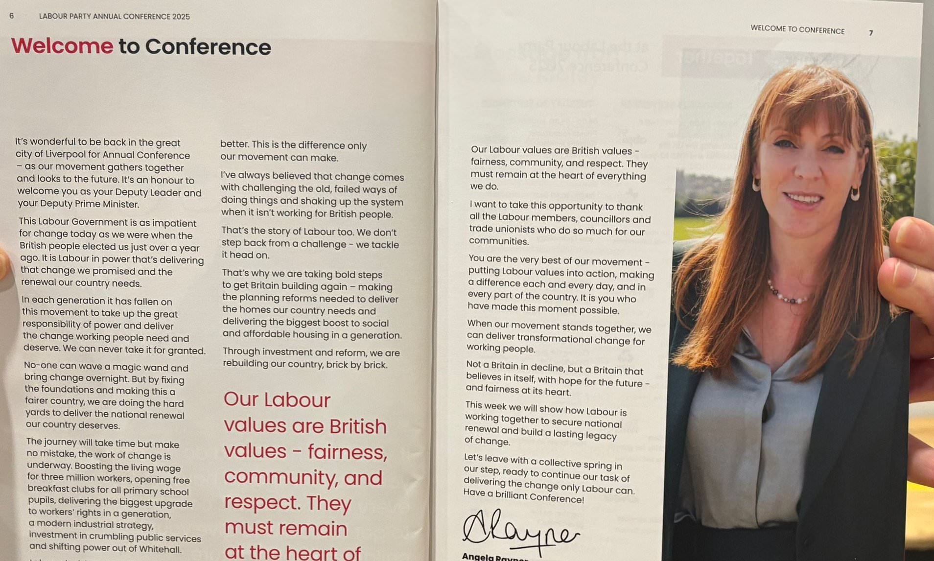 Labour left red-faced as beaming Angela Rayner appears in party's ...