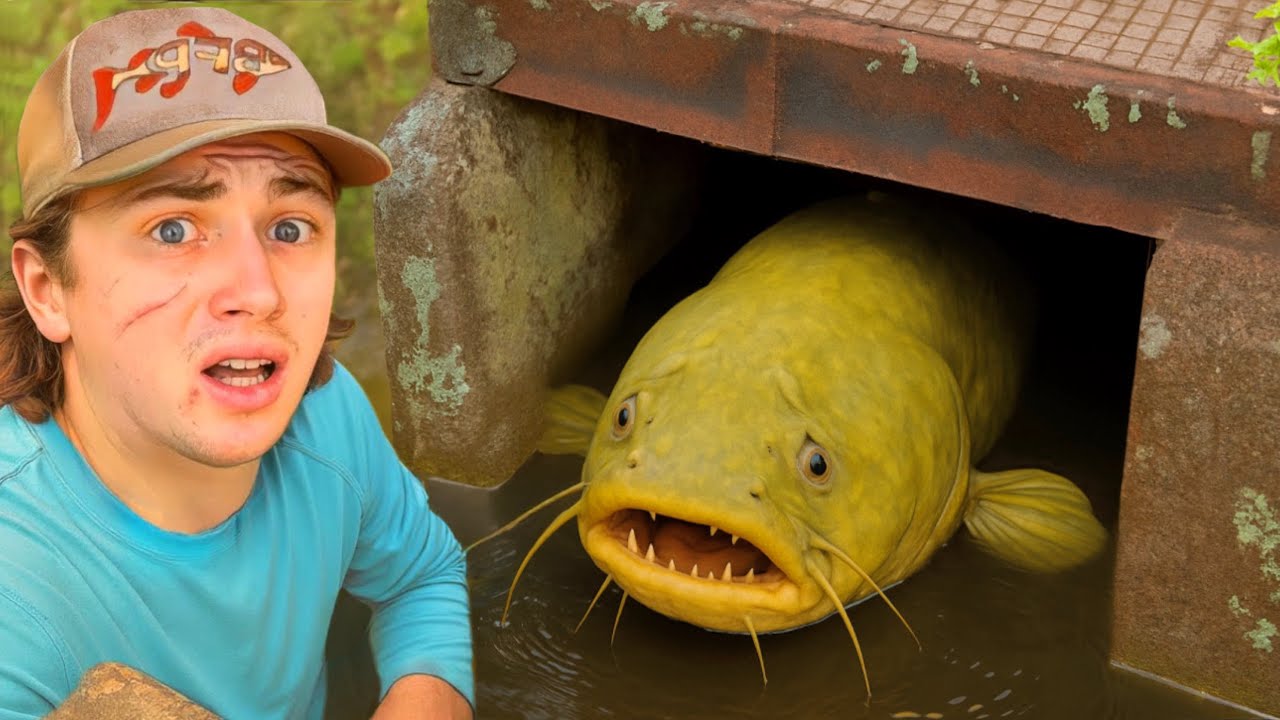 Rescuing Fish Trapped In A Flooded Sewer