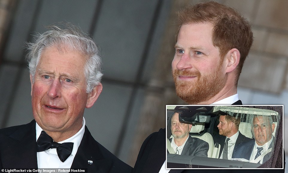 Report: Charles is 'perplexed' by Harry's 'men in grey suits' claim