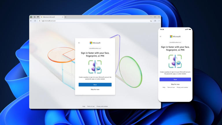 How to set up a passkey for your Microsoft account