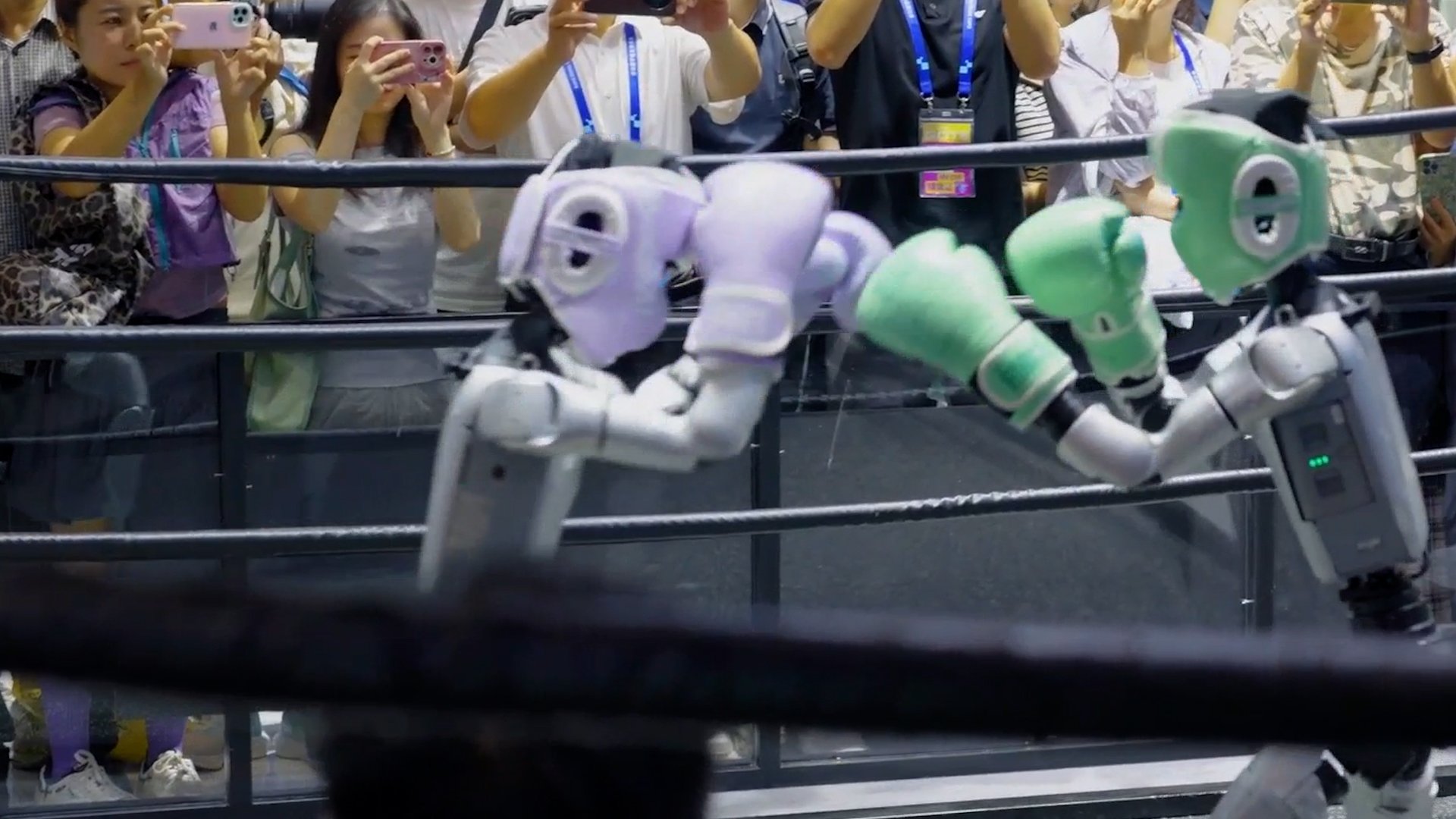 Humanoid robots demonstrate kickboxing skills