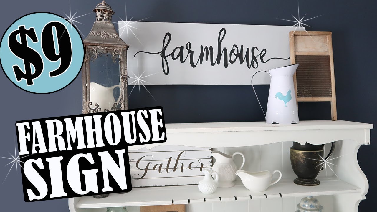 $9 DIY Farmhouse Sign That Looks High-End