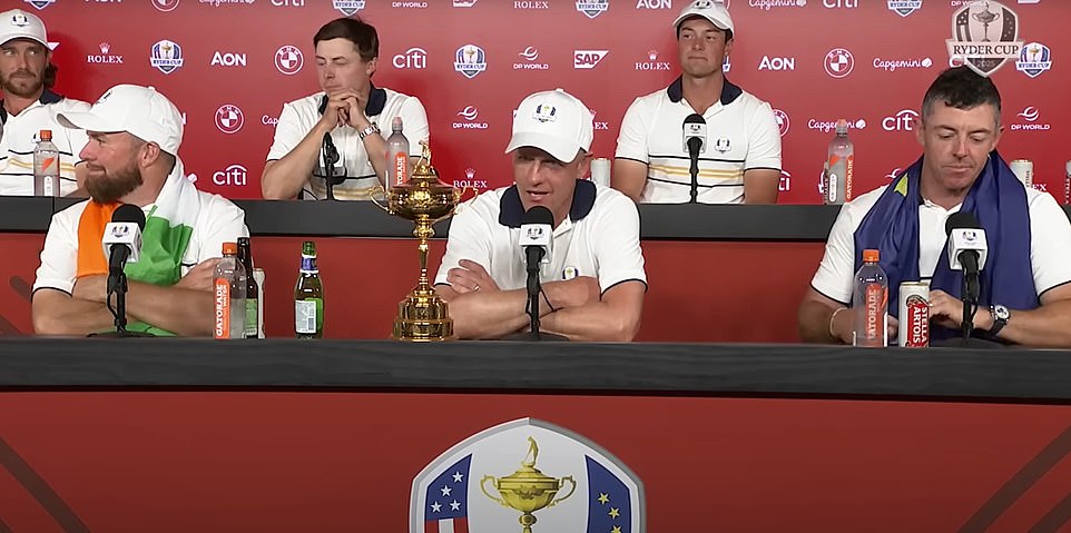 Rory McIlroy's team leap to defend his wife as she's hit by a drink