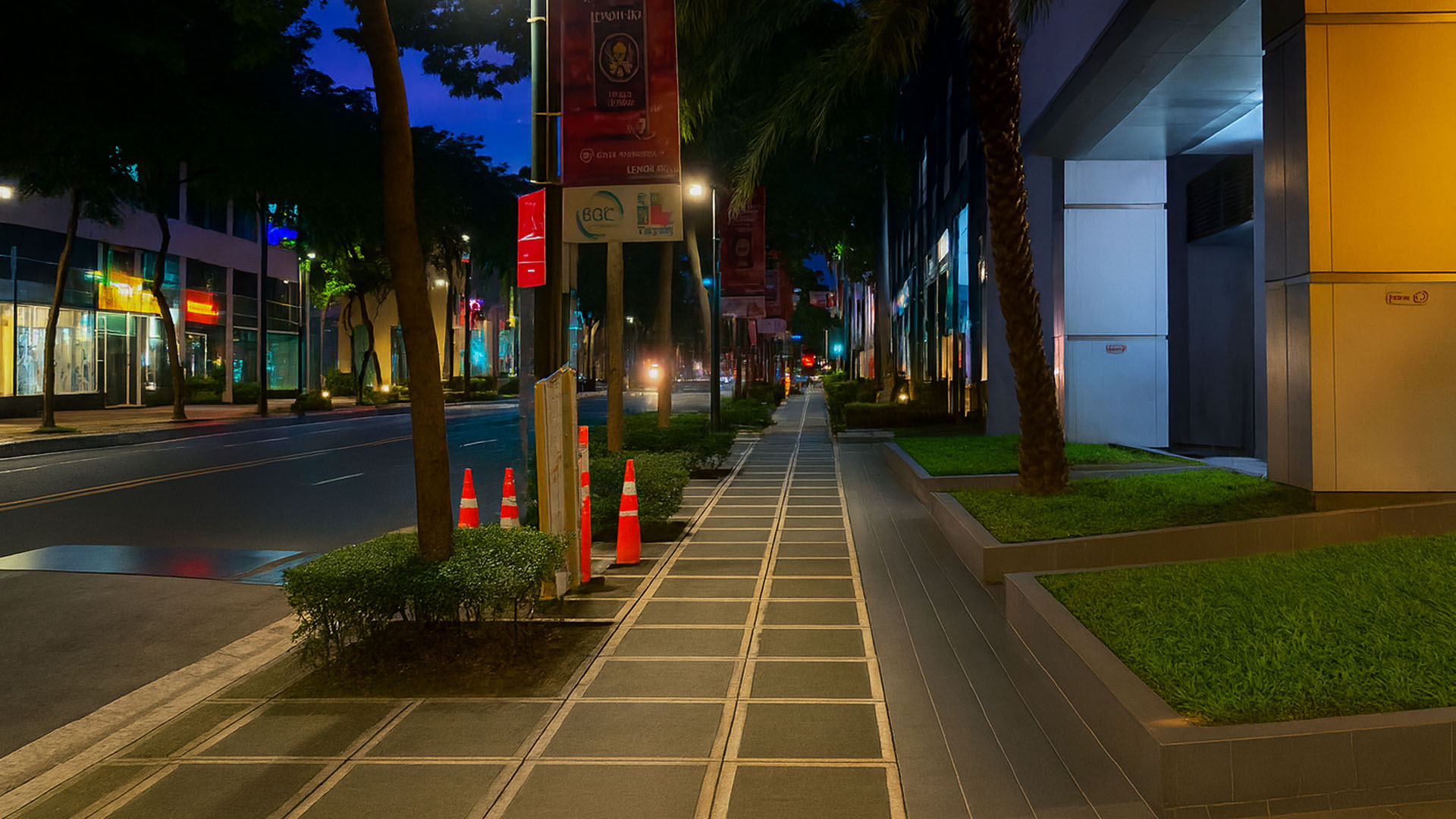 Indoor Garden Walk in Chinese Mall – China 4K