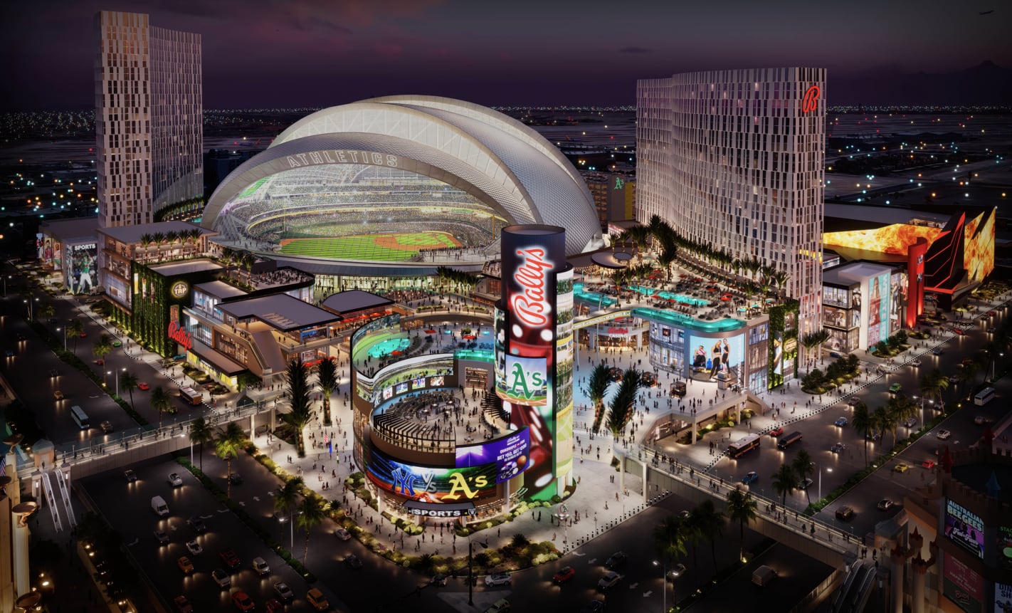 Bally’s Las Vegas shares new look at integrated resort with A’s ballpark