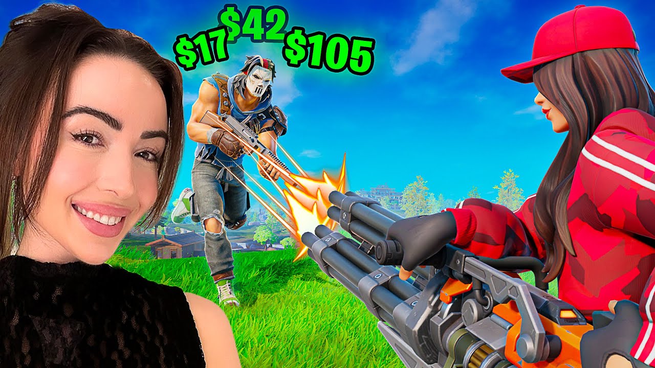 Can she win with $1 damage in Fortnite?