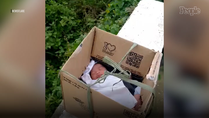 Abandoned Baby Girl Left in Cardboard Box on Side of the Road Sparks ...