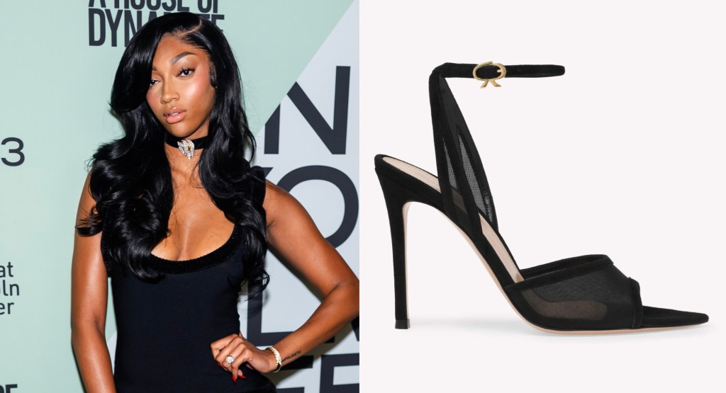 Angel Reese Slips Into Gianvito Rossi's Sleek Heels Again for ‘A House ...