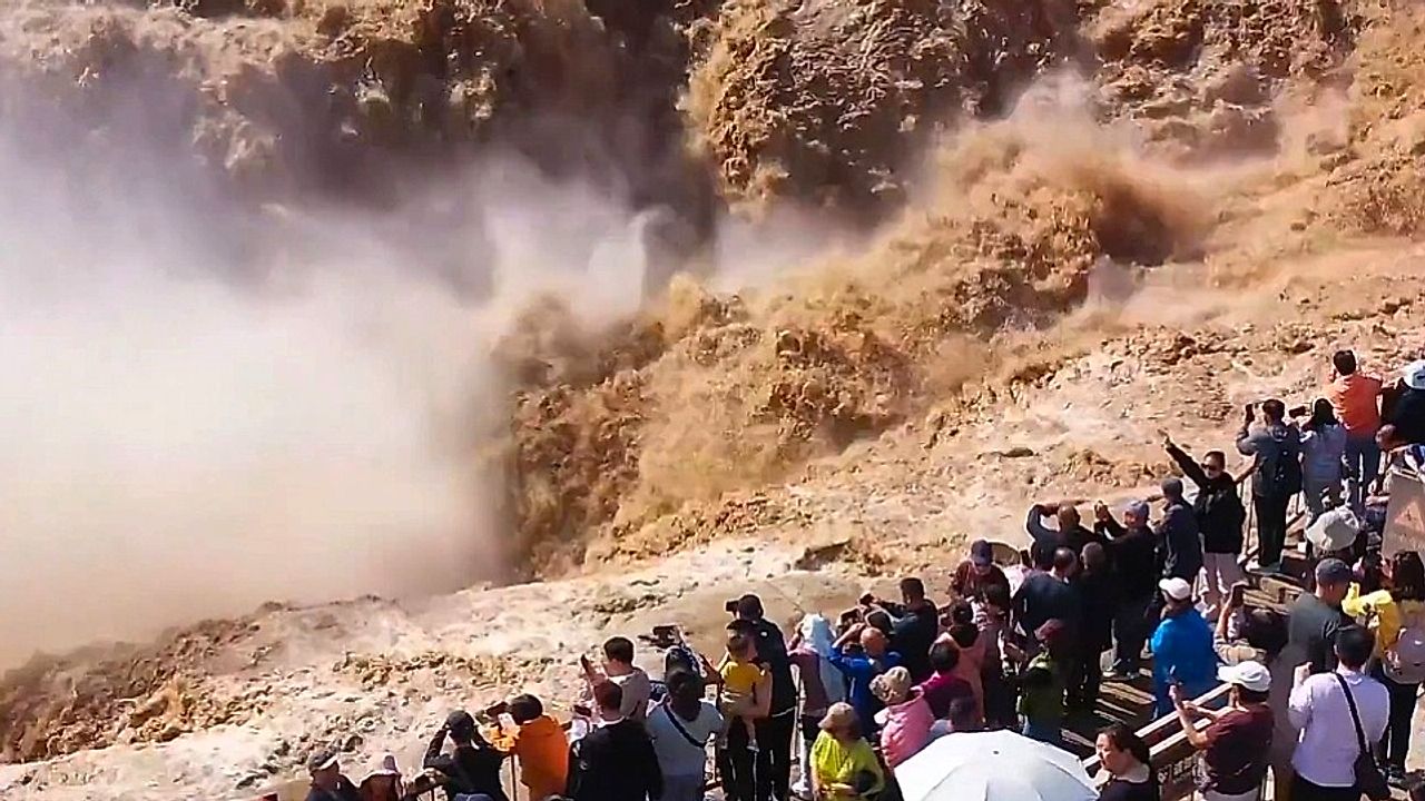 World's largest yellow waterfall prepares for record visitors