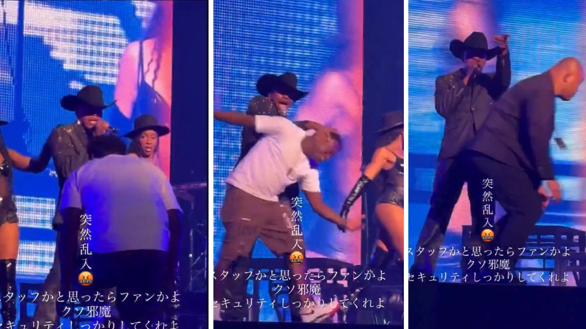 ‘Ran Up There Like It Was His Finale’: Ne-Yo Kicks Fan Off Stage After ...