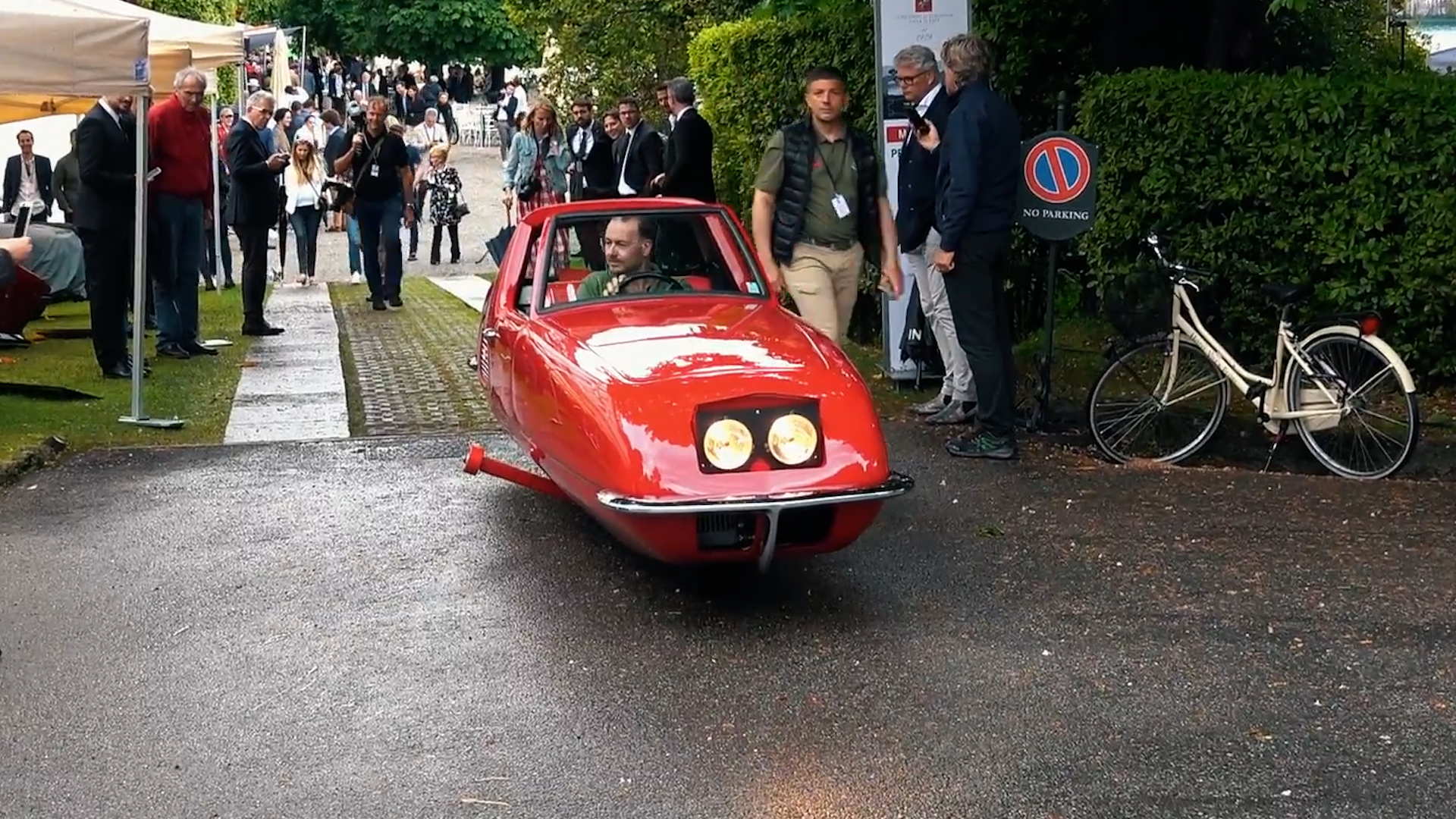 Gyro X two wheeled car at Villa d’Este
